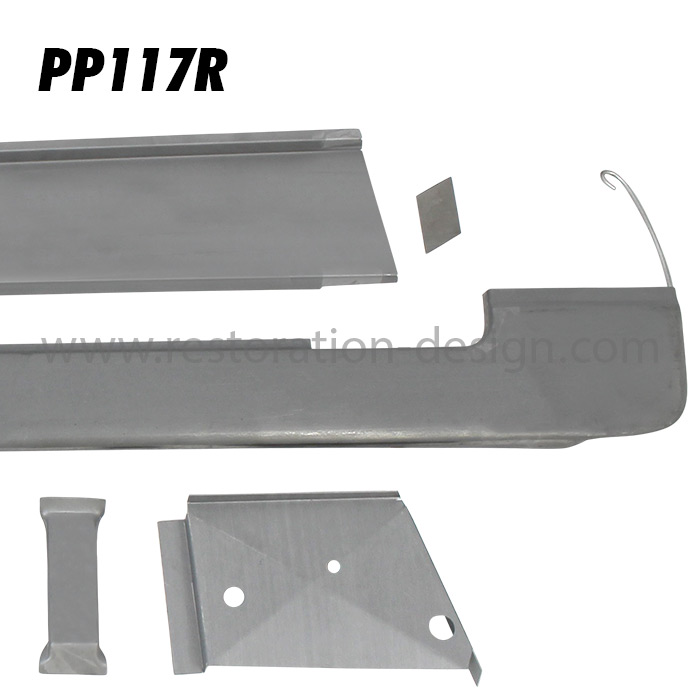Complete rocker panel, Right 356-356C: Restoration Design Inc.